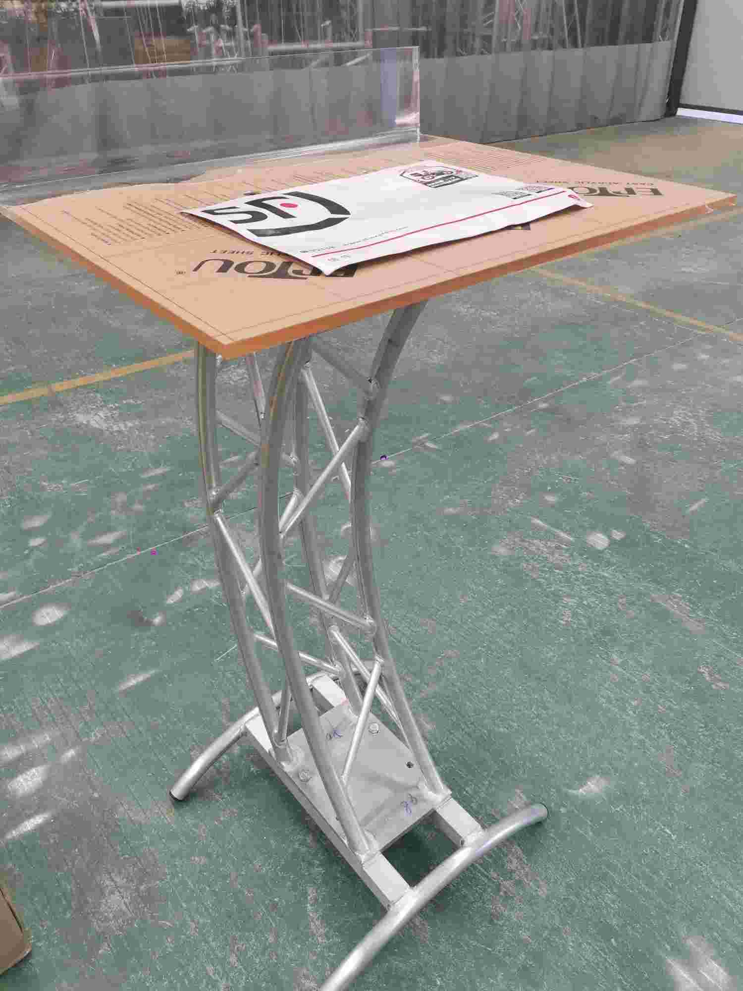 Aluminum Portable Church Speech Podium Rostrum Stand Acylic Church ...