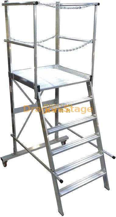 Industrial Aluminum Portable Stairs with Platform from China ...