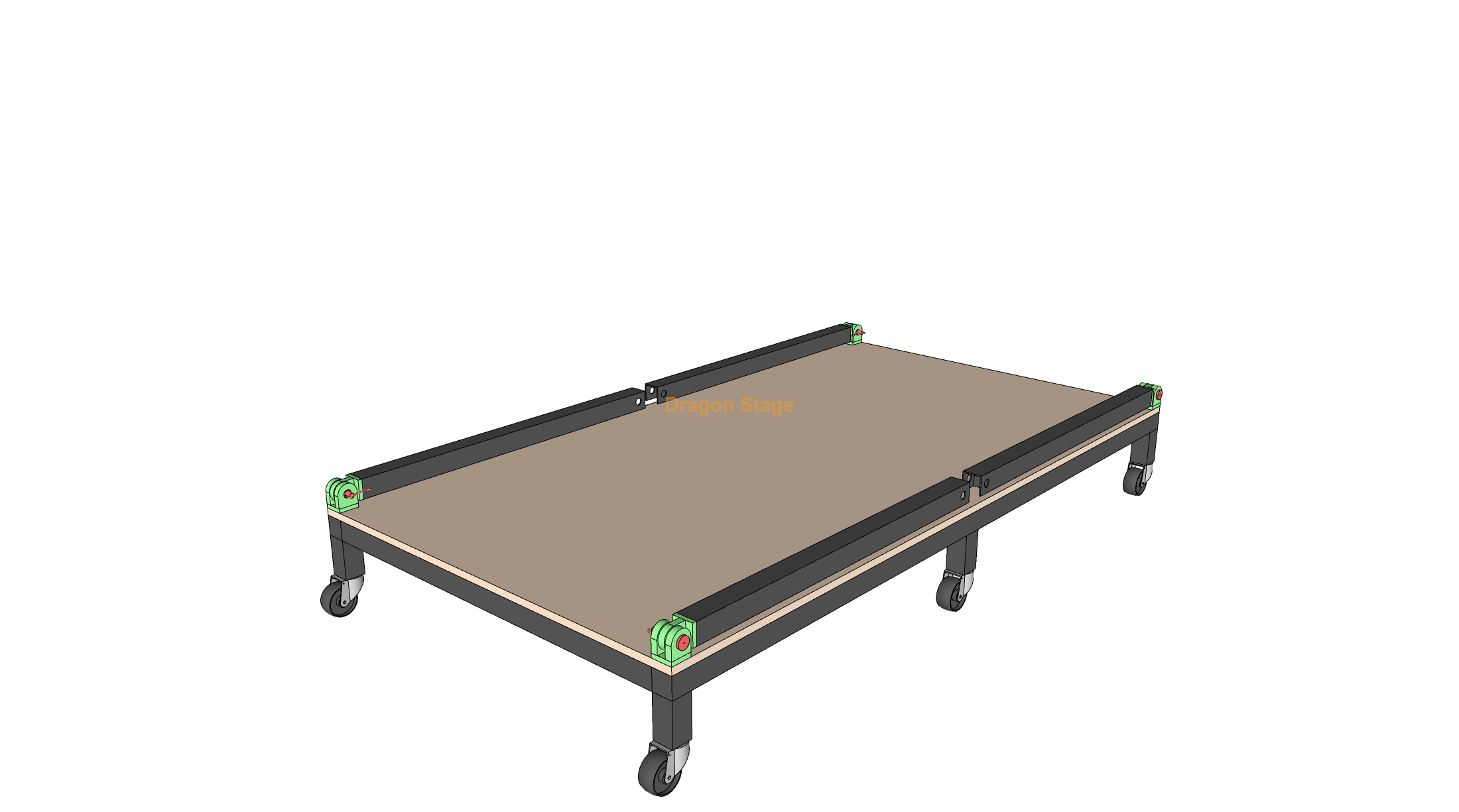 Aluminum Detachable Portable Stage Storage Carts, Cases & Trolleys ...