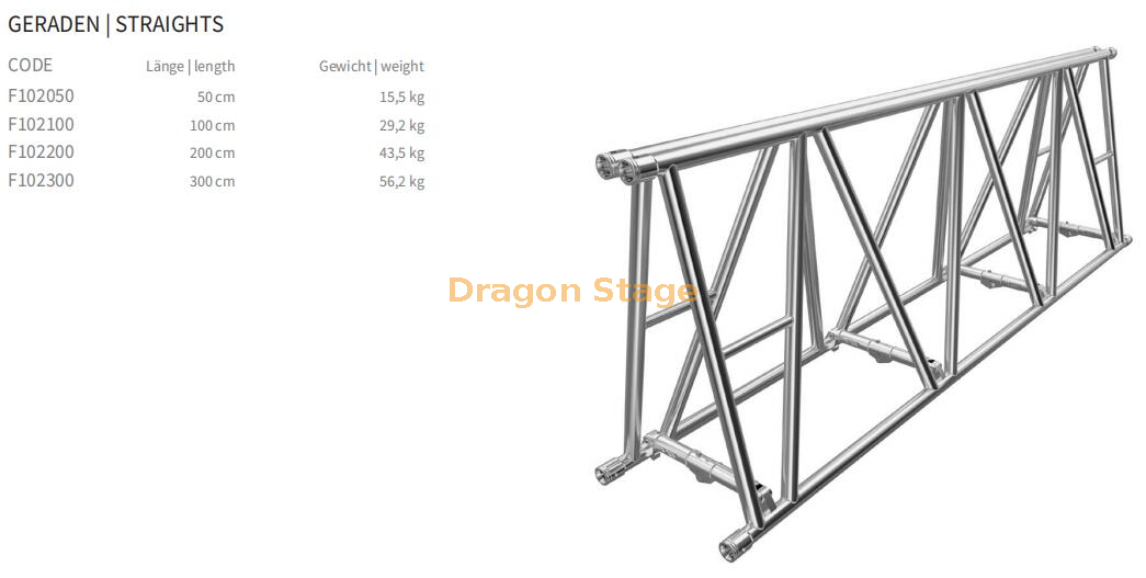 Aluminum Folding Tri Truss Global Truss F102 1000x570mm from China ...