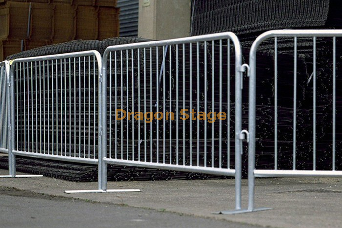 Galvanized Steel Barrier Gate for Safe Zone with Steel Plate Footing ...