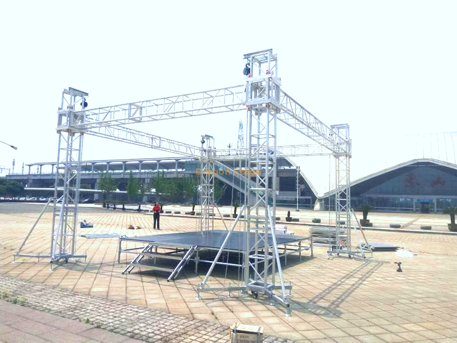 how to rig lighting truss - DRAGON STAGE
