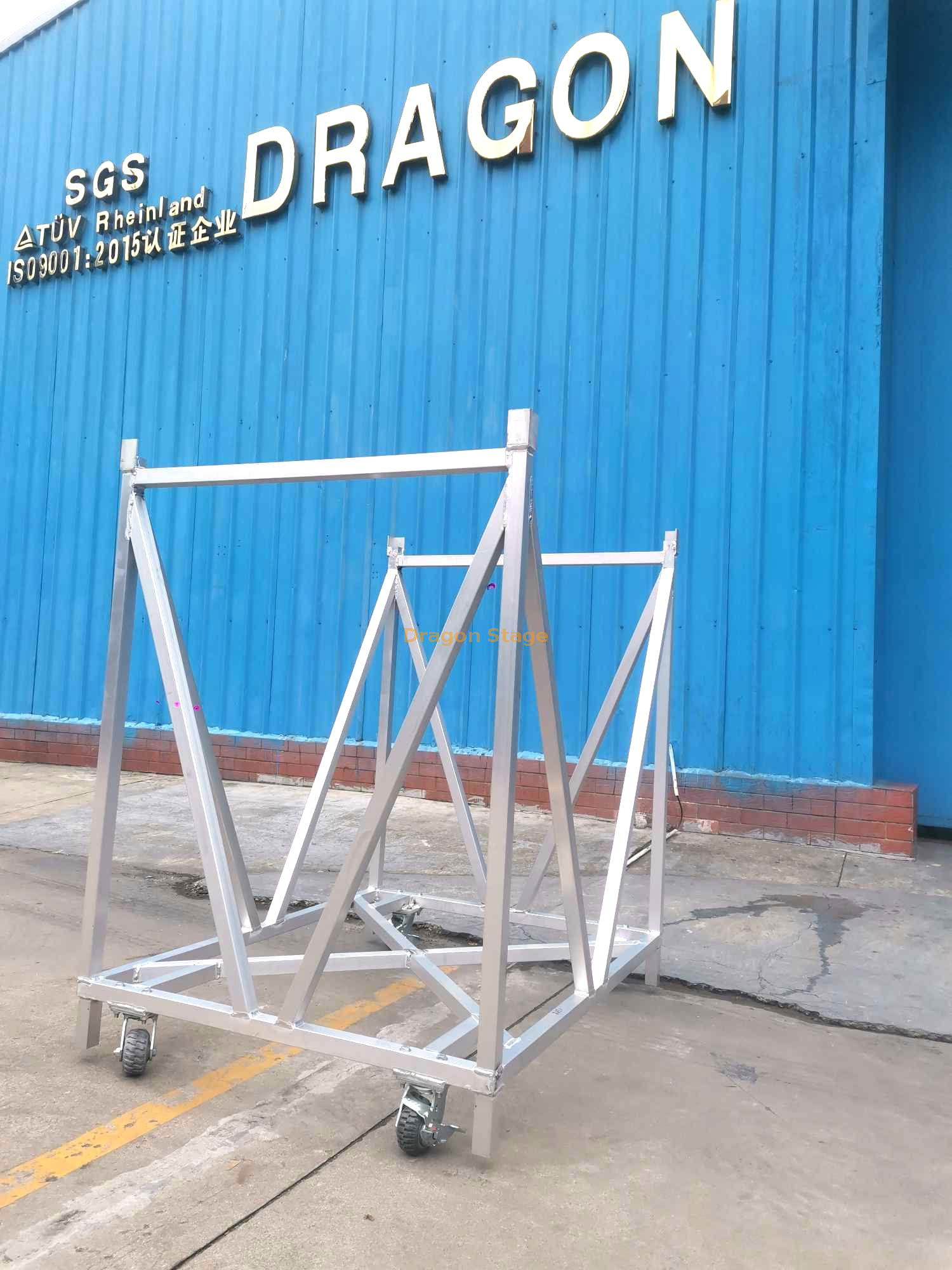Aluminum Barriers Stanchions Barricade Cart with Wheels from China ...