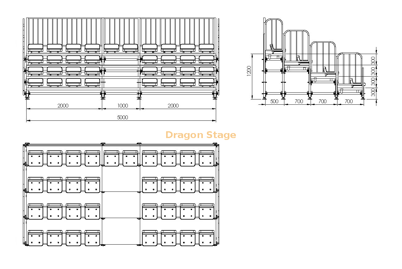 34 Person Layher Seating Stands Package from China manufacturer ...