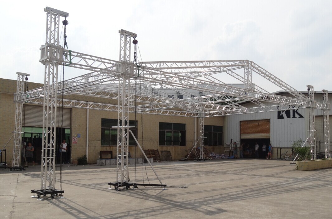aluminum stage frame truss structure 290mm spigot truss F34 for event ...