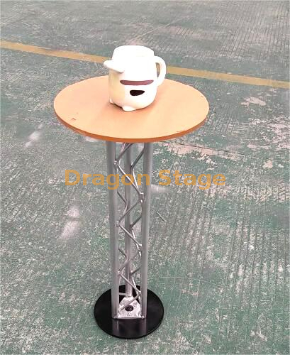 Custom Aluminum Pillar Acrylic Glass Topping Club Table from China ...