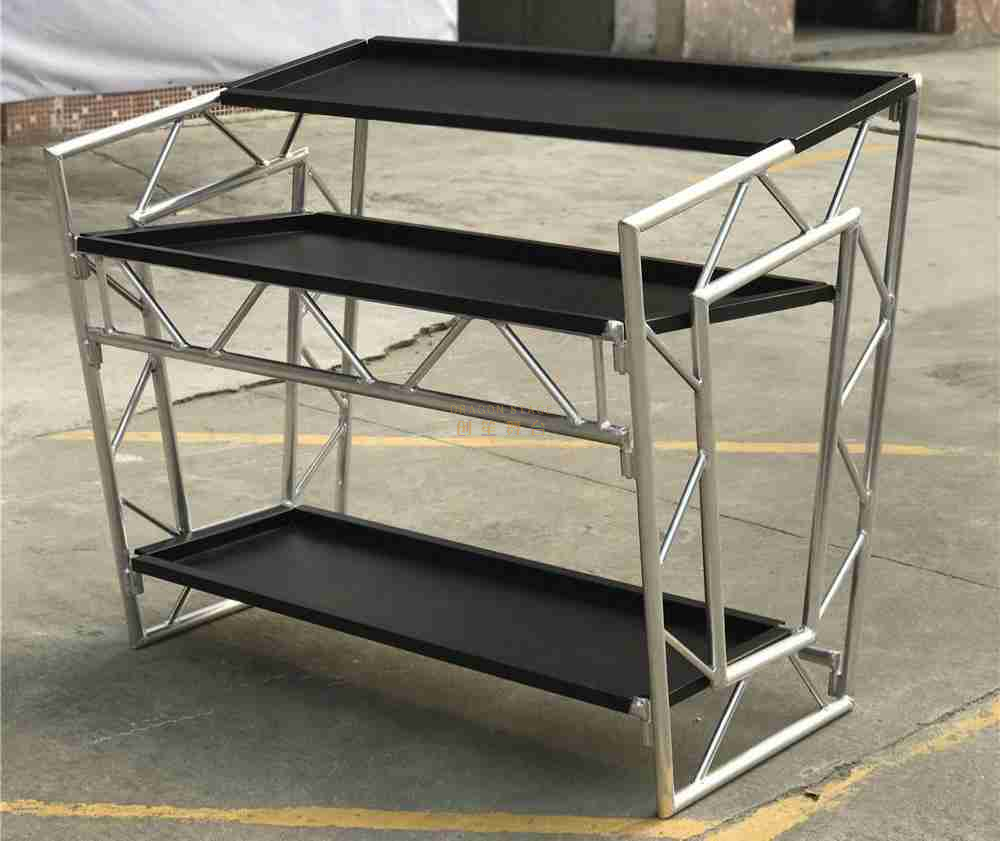LED Aluminum Folding Mobile DJ Booth XPRS DJ Booth Trussing Stand For ...