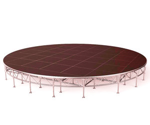 Truss Wooden Red Round Stage from China manufacturer - DRAGON STAGE