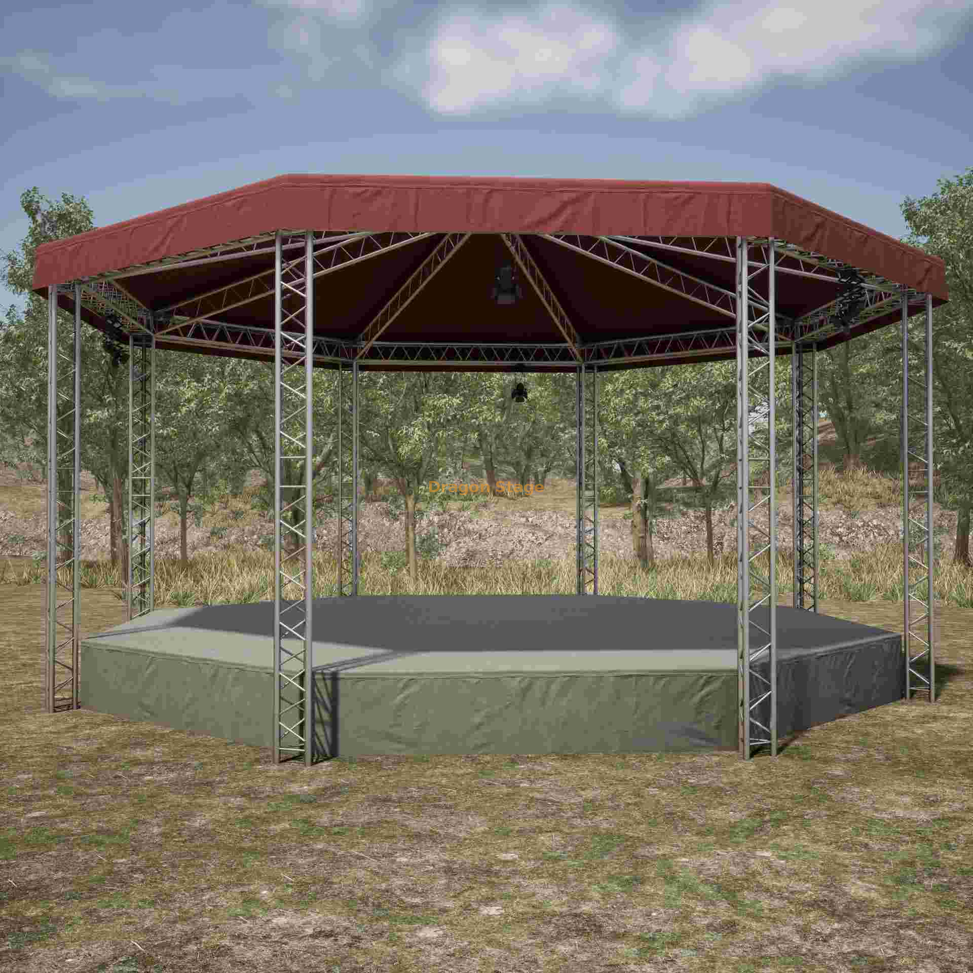 Custom Aluminum Octagon Stage Truss from China manufacturer - DRAGON STAGE