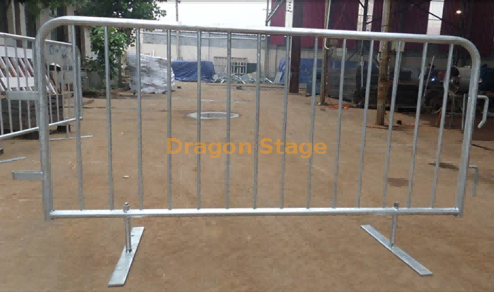Galvanized Steel Barrier Gate for Safe Zone with Steel Plate Footing ...