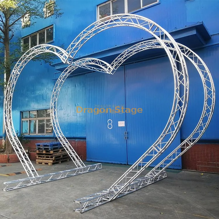 Aluminum Double Twin Heart Shape Truss for Wedding Event Decoration ...