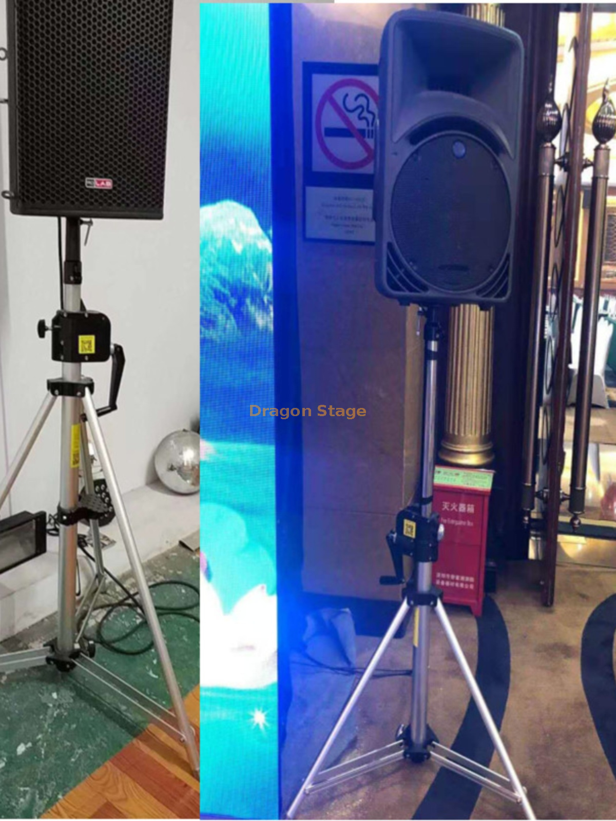 Aluminum Hand-operated Speaker Sound System Lifting Stand from China ...