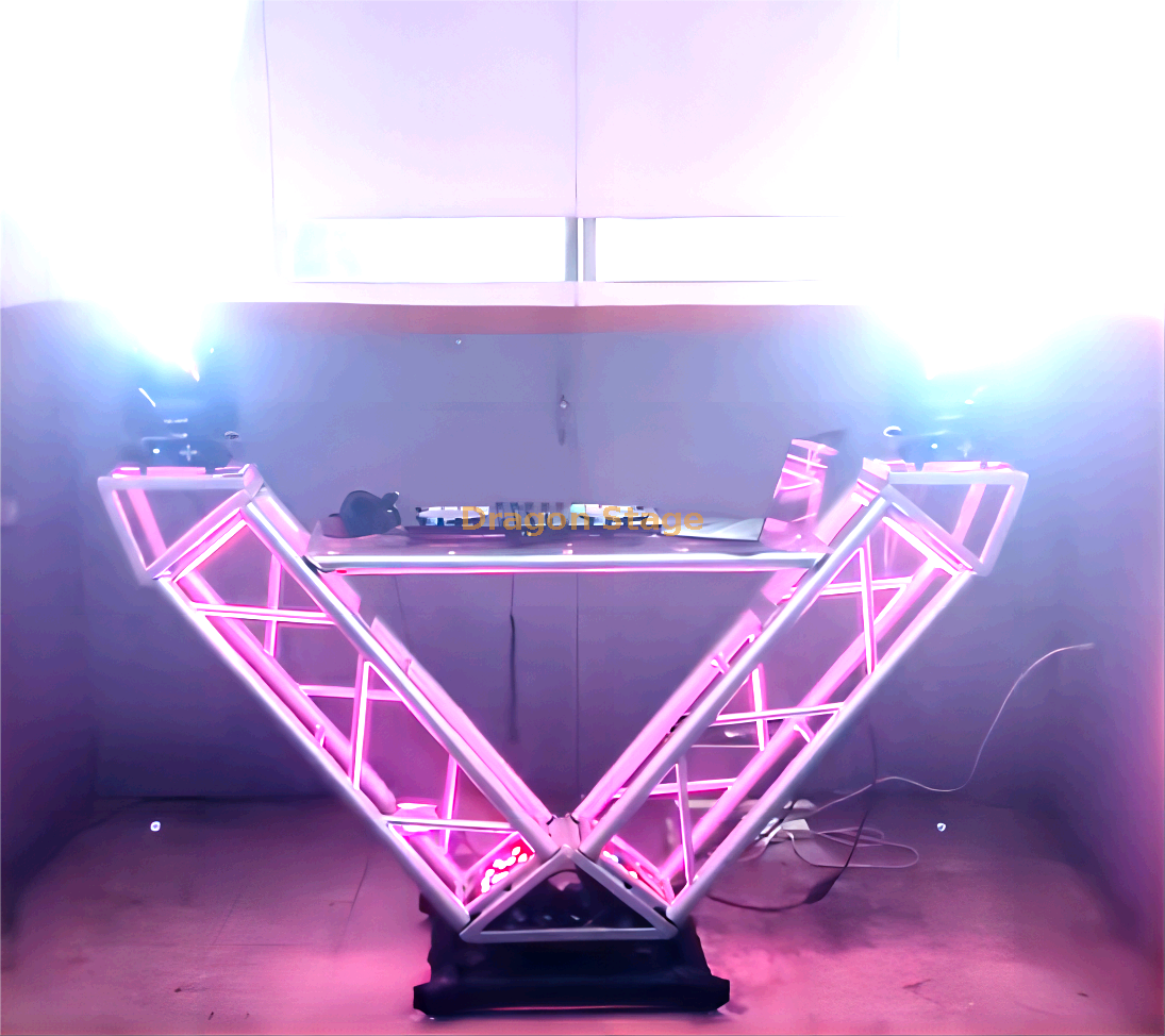 V Shape Aluminum Dj Booth from China manufacturer - DRAGON STAGE
