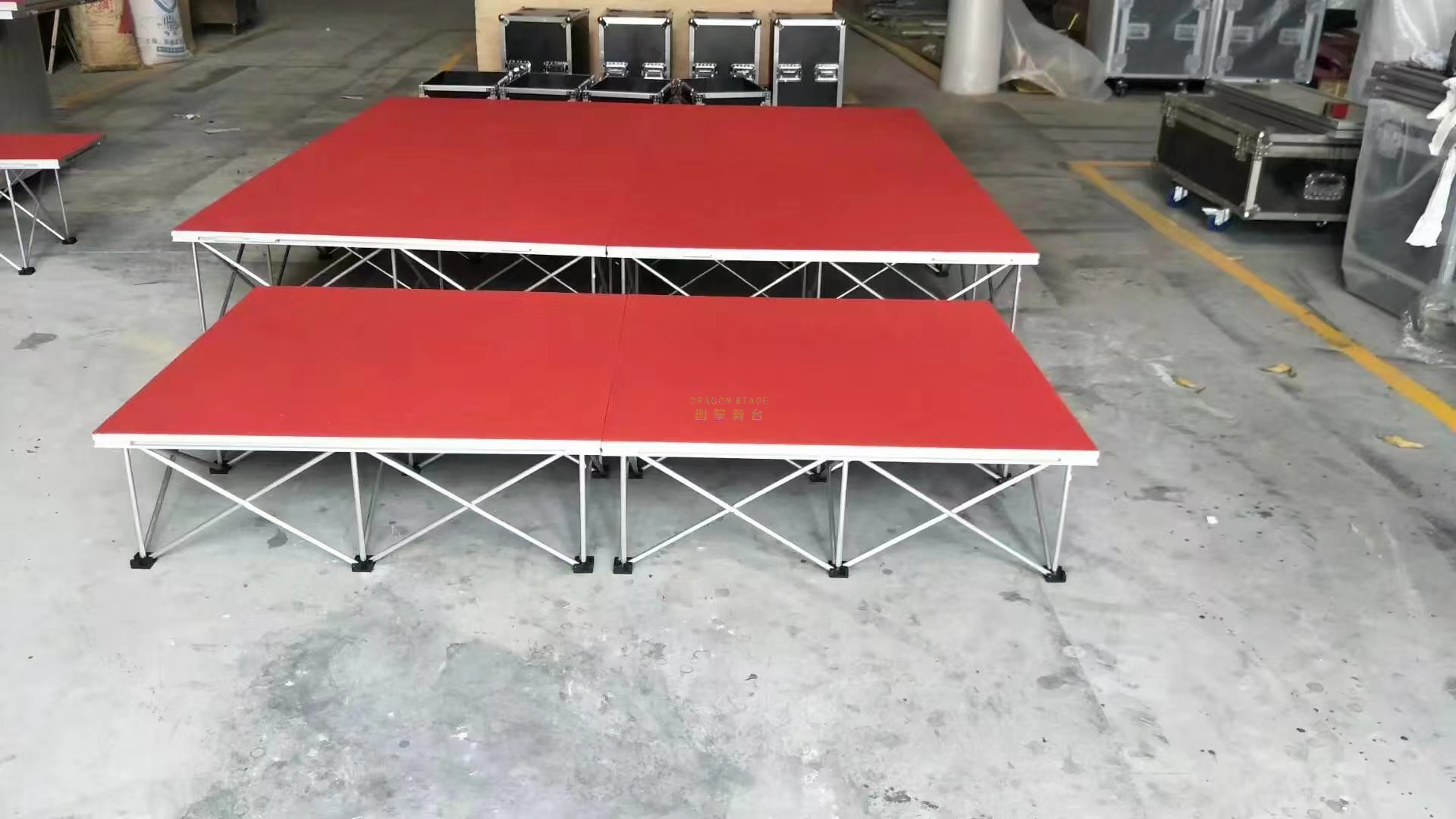 Portable Concert Stage Platform Folding Riser Easy Set Up Drum Riser ...