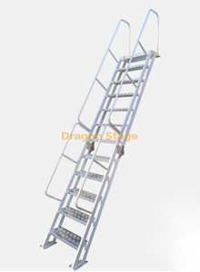Customized Aluminum Mobile Platform Ladder Working Ladder Sampling ...