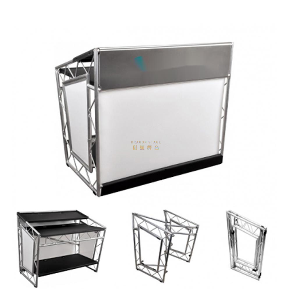 LED Aluminum Folding Mobile DJ Booth XPRS DJ Booth Trussing Stand For ...