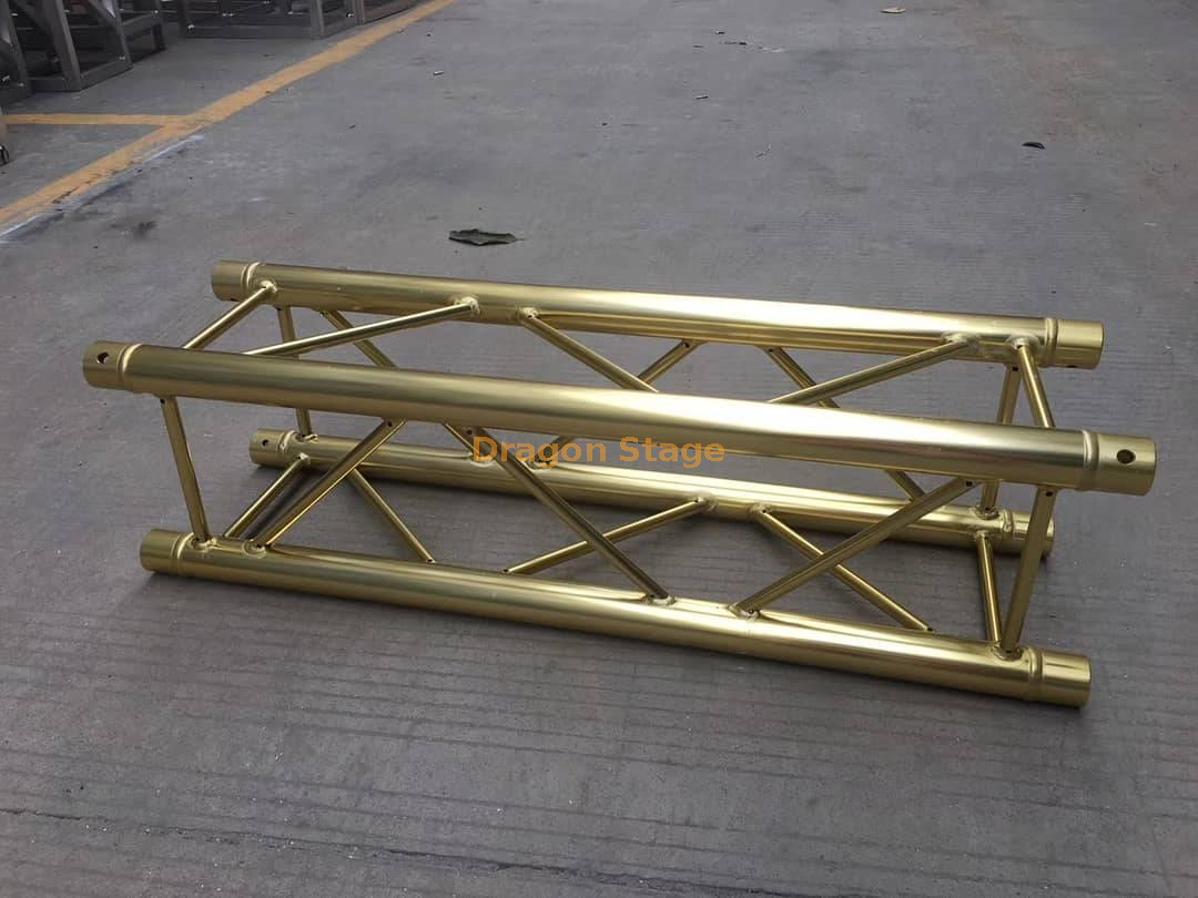Golden Exhibition Square Spigot Aluminum Lighting Truss from China ...