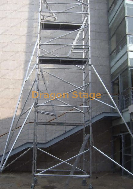 typical double scaffolding with hanging ladders from China, typical ...