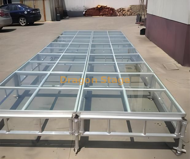 Transparent Acrylic Wedding Swimming Glass Stage Platform / Mobile ...