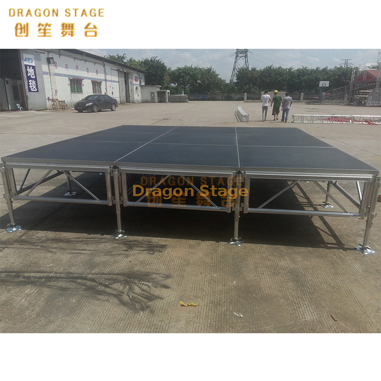 2x1m 0.6-1m High Modular Stage Aluminum 8x6m with 1 Stairs from China ...
