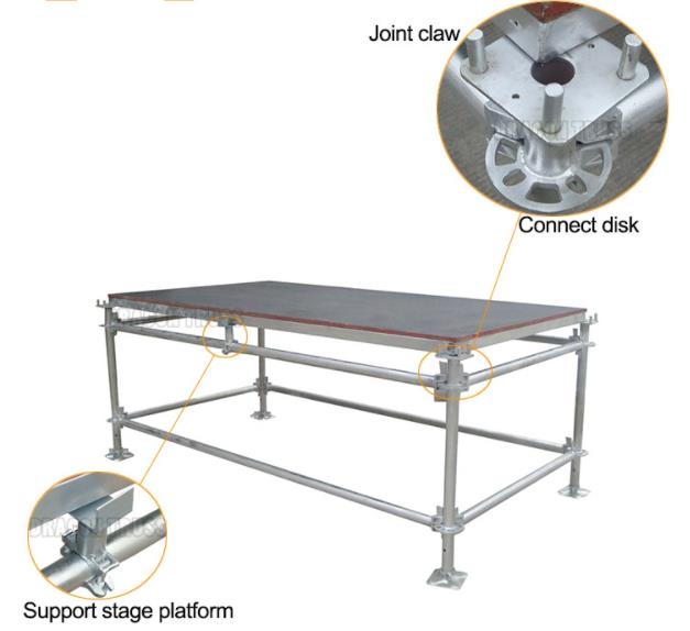 Music Festival Outdoor Steel Layer Truss Staging System 48.8x18.3m ...