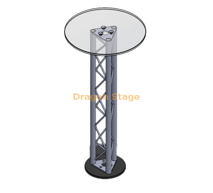 Custom Aluminum Pillar Acrylic Glass Topping Club Table from China ...