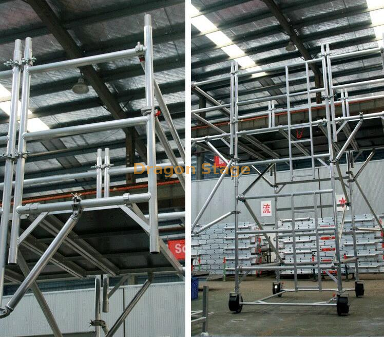 aluminum cantilever scaffold system from China manufacturer - DRAGON STAGE