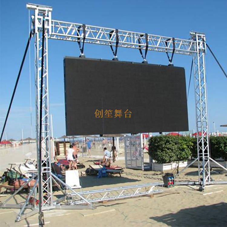 Aluminum Black Bolt DJ Lighting Truss / LED Screen Support Truss / Goal ...