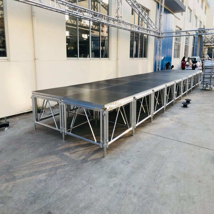 Aluminum modular assembly Portable Adjustable outdoor stage platform ...