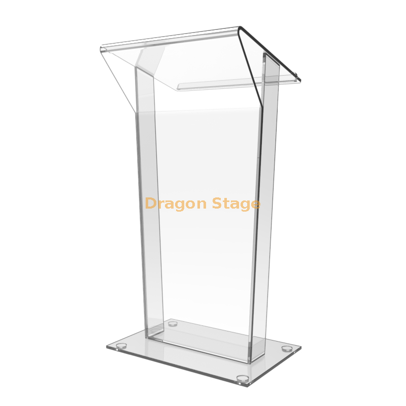Plexiglass Clear Podium Plexiglass Lecture Transparent Church Pulpit ...