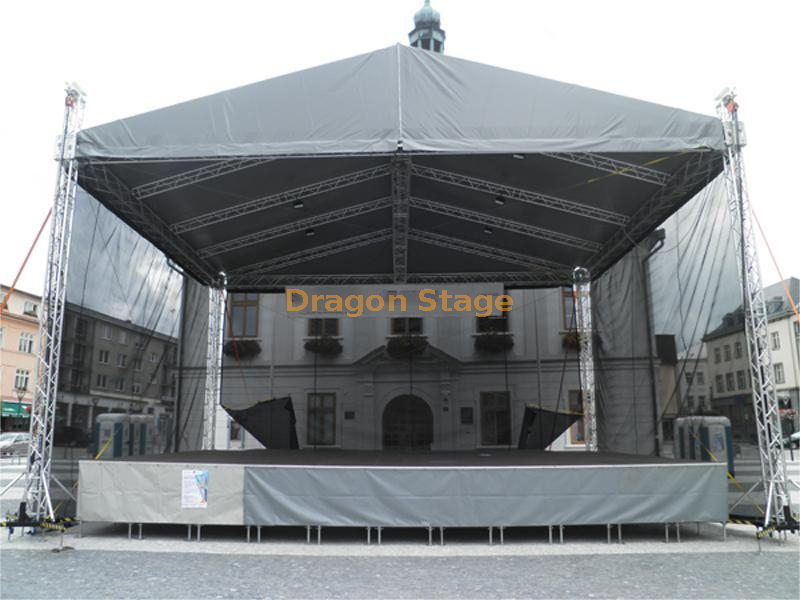 12x9x9m Concert Event Show Aluminum Spigot Stage Pyramid Roof Truss ...