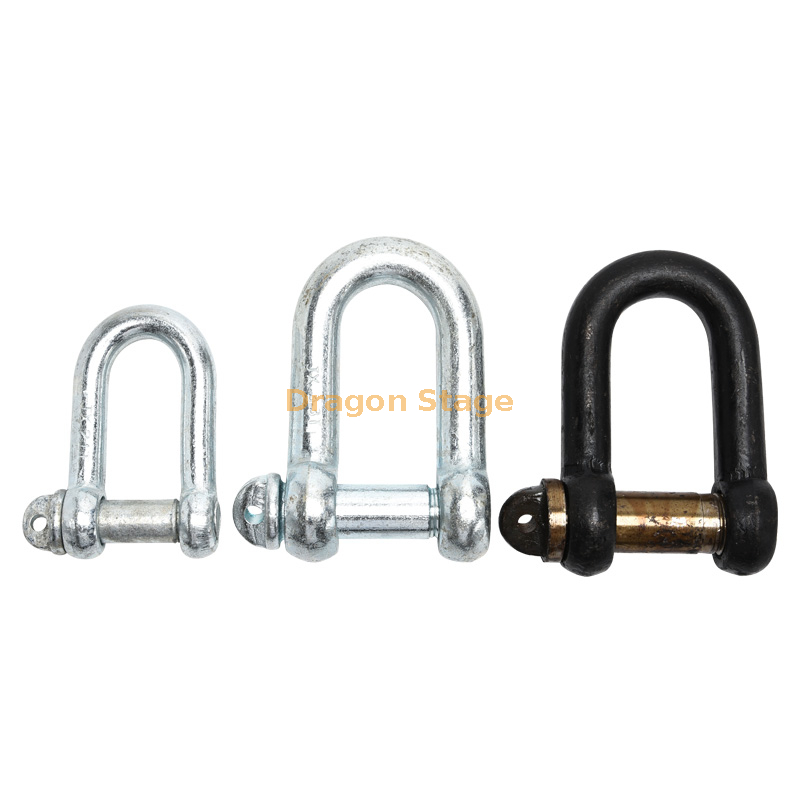 Galvanized Common Shackle, Heavy Duty U-shaped, Galvanized, Black ...