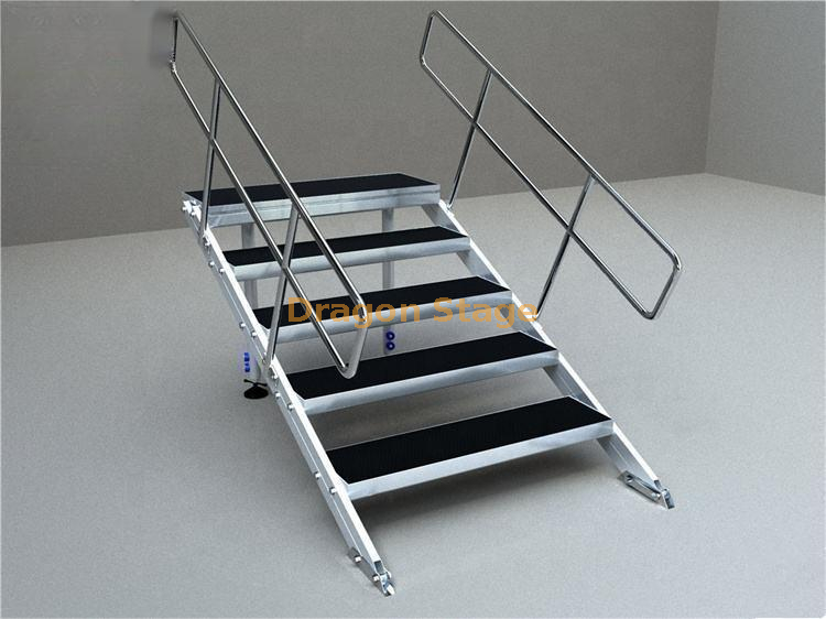 Aluminum Adjustable Portable Stage Stairs for Quick Stage, Modular ...