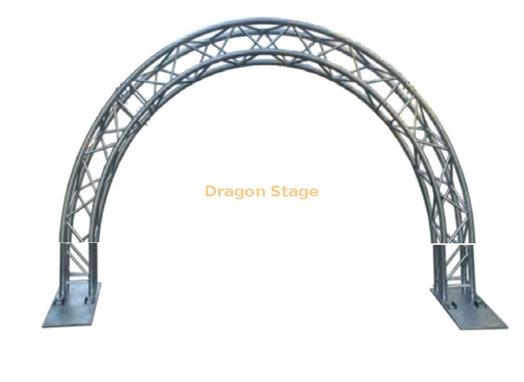 Diameter 7m Half Circle Truss with Stand Foot for Wedding Decoration ...