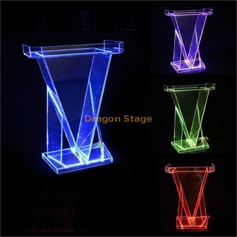 Acrylic Bar DJ Disc Table, Speaking Table, Diamond Shaped Speaking ...