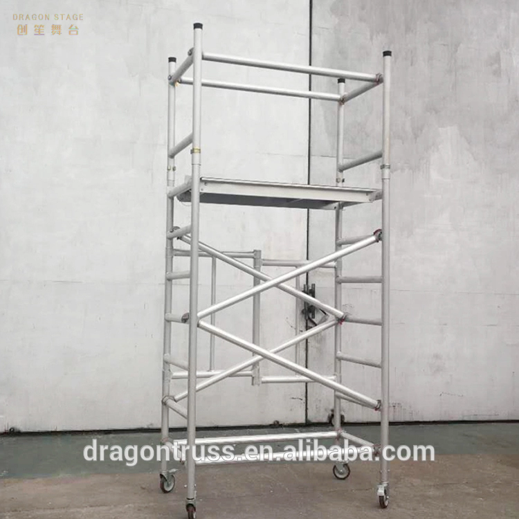 Aluminum Ladder Moving Rolling Folding Scaffold from China manufacturer ...