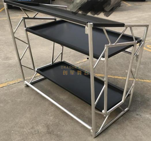 LED Aluminum Folding Mobile DJ Booth XPRS DJ Booth Trussing Stand For ...