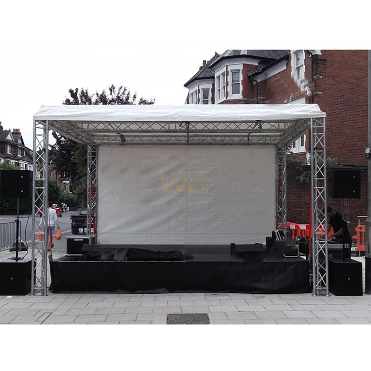 Aluminum Portable Triangle Tower Booth DJ Truss 5x4x3.5m from China ...