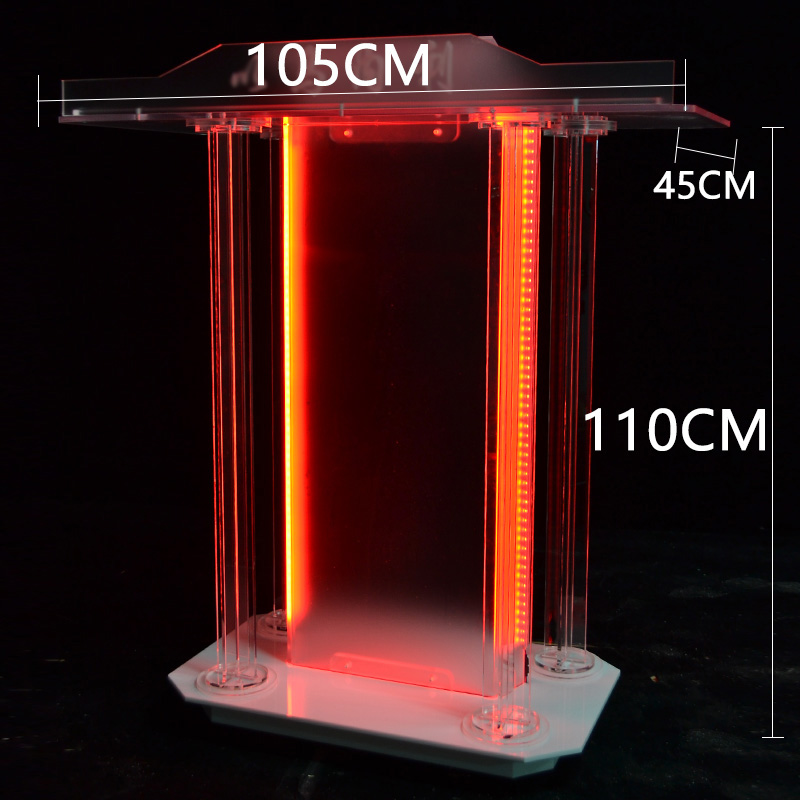 Logo Custom Free Modern Design Clear Acrylic Podium Pulpit Lectern ...