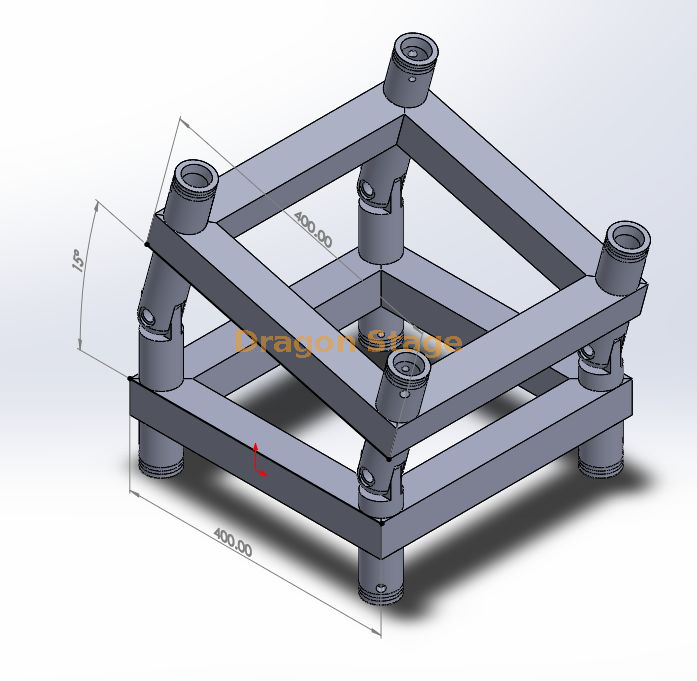 F44 GLOBAL TRUSS Hinged 2-Way 15 Degree Corner Truss Connector Junction ...
