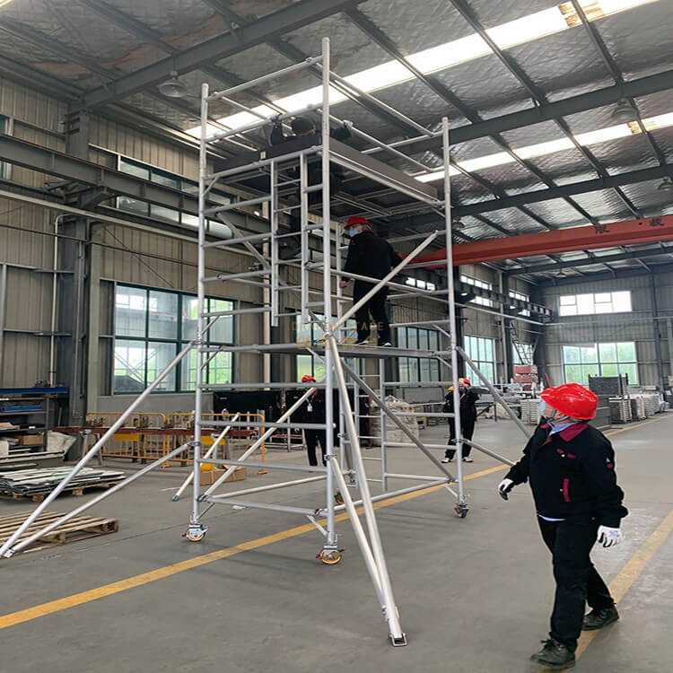Construction Mobile Double scaffolding with climbing ladder from China ...