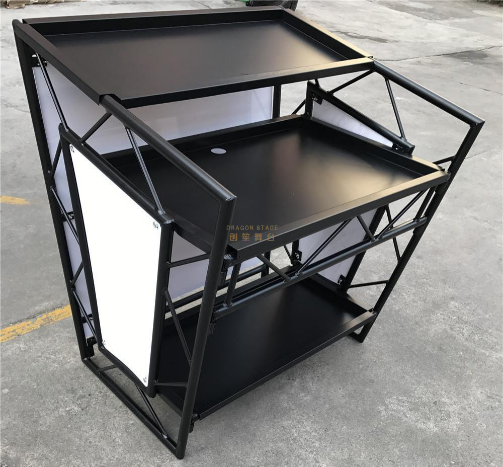 LED Aluminum Folding Mobile DJ Booth XPRS DJ Booth Trussing Stand For ...