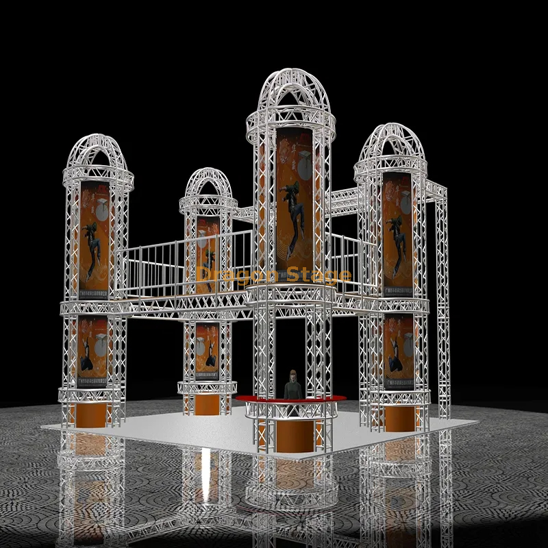 Custom Concert Stage Truss Singer Staging Castle Truss House 10x10x7m ...