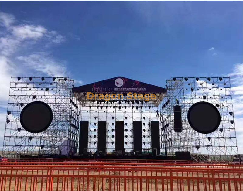 Hot Dip Galvanized Metal Scaffolding High Rise Layer Truss Stage for ...