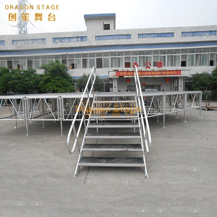 Aluminum Adjustable Stage Stairs Handrails from China manufacturer ...
