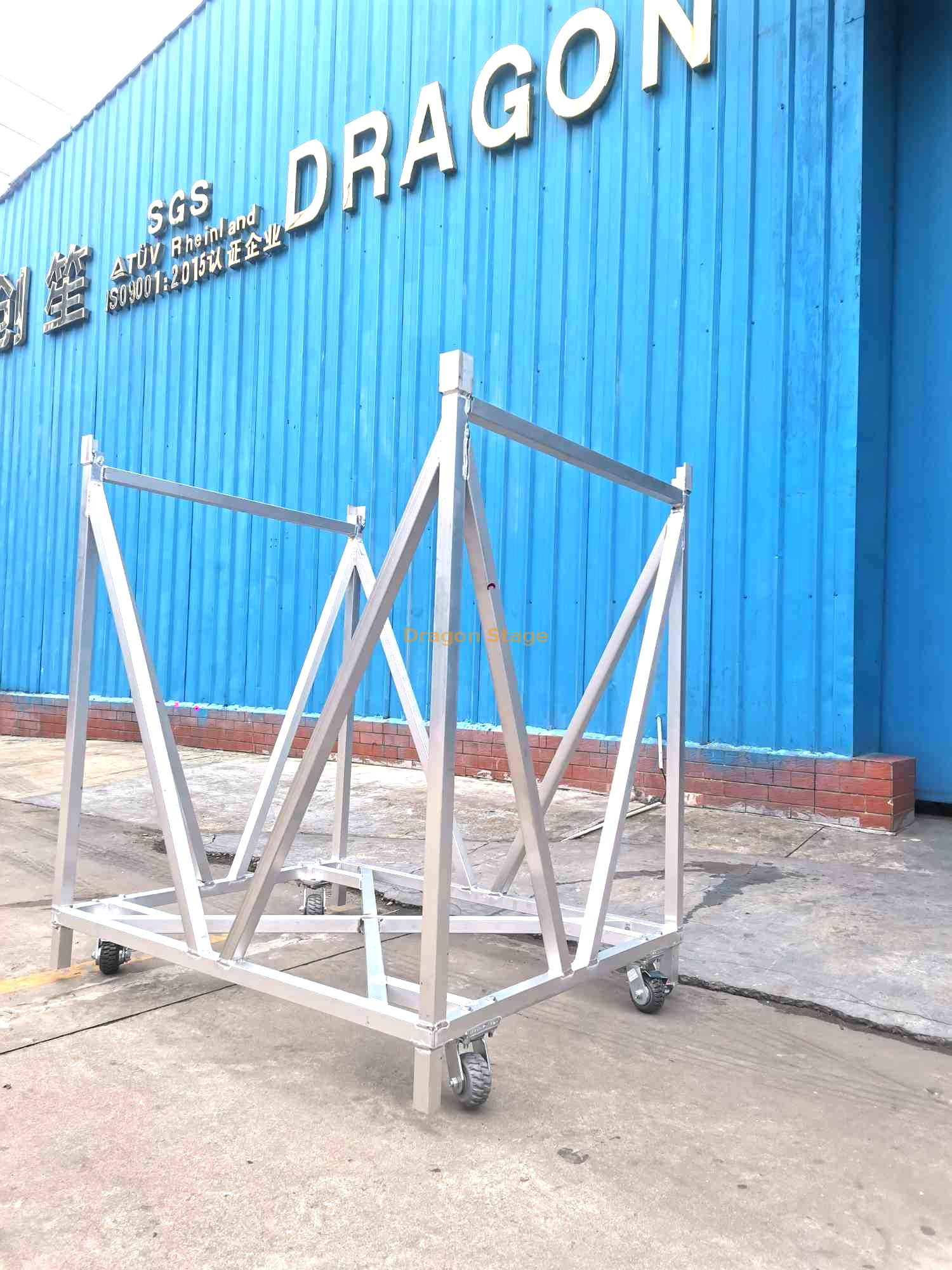 Aluminum Mojo Concert Crowd Control Barrier with Barrier Trolley Cart ...